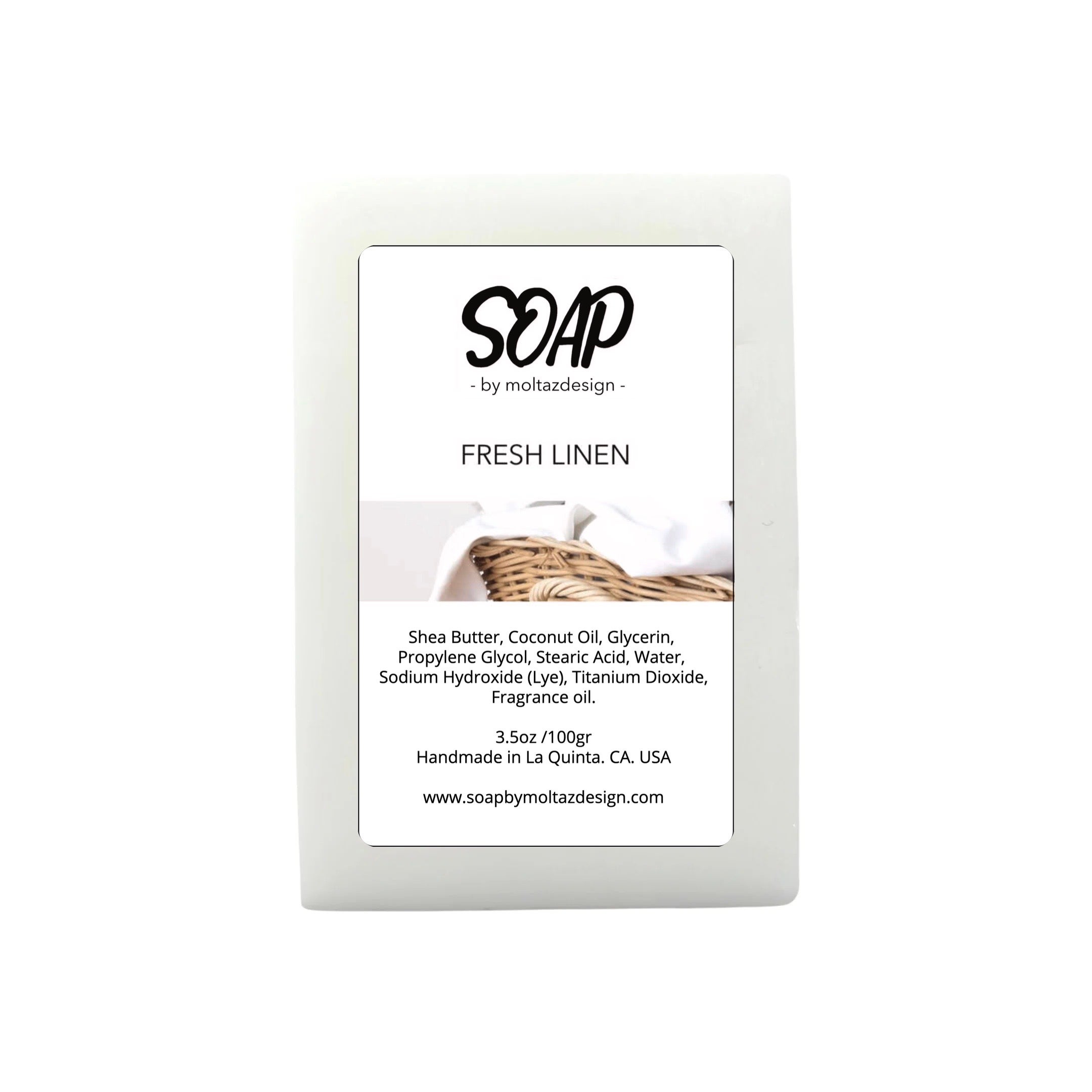 Fresh Linen handmade soap. Very fresh scent. | soapbymoltazdesign